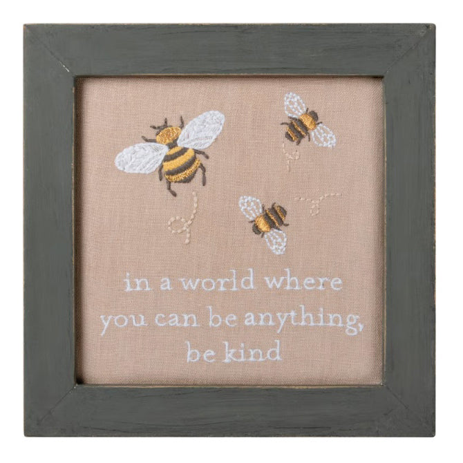 "In a World" Stitched Art – Pigeon Mountain Trading Company