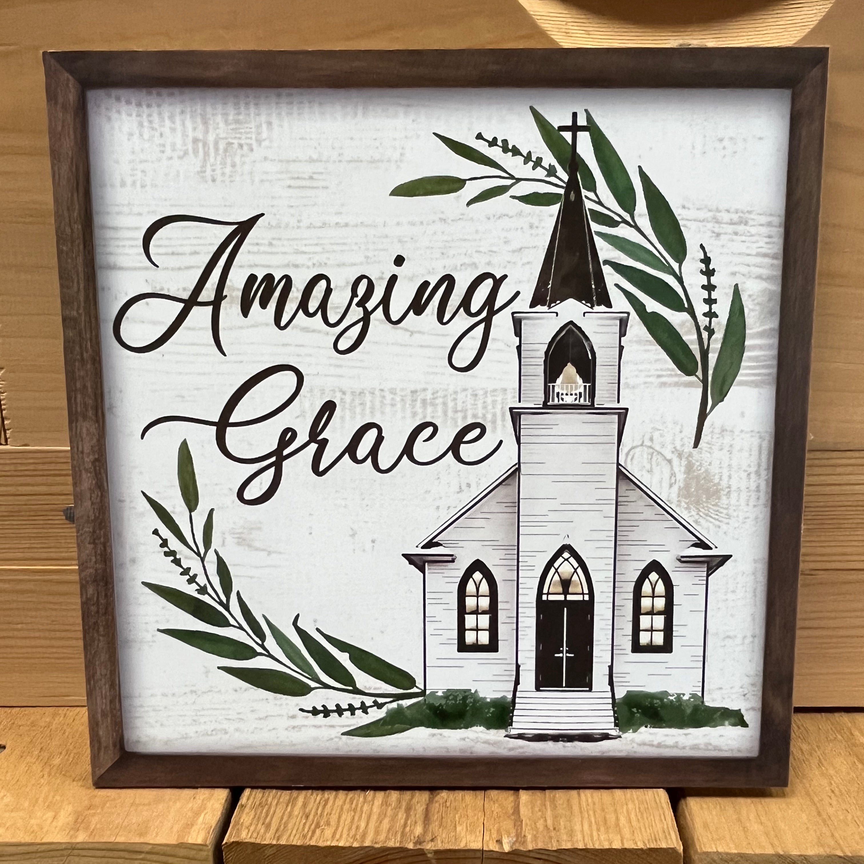 Amazing Grace Sign – Pigeon Mountain Trading Company