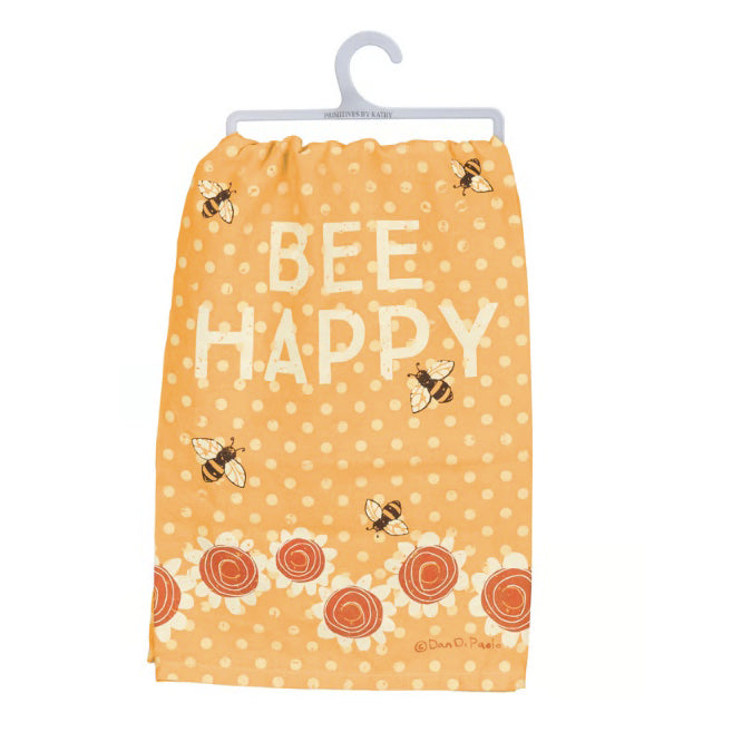 Yellow Bee Happy Kitchen Towel – Pigeon Mountain Trading Company