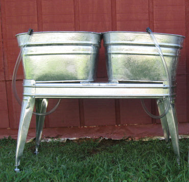 Double Galvanized Laundry Tubs Galvanized Laundry Tubs In The Junk